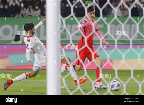 Hwang Inbeom Of South Korea And Mohamad Omar Alattas Of Uae Action During An Afc Asian