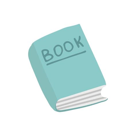 Single Element Of Book Hand Drawn Vector Illustration For Cards