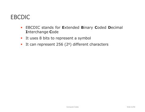 computercodes bcd ebcdic ascii unicode pptx computing