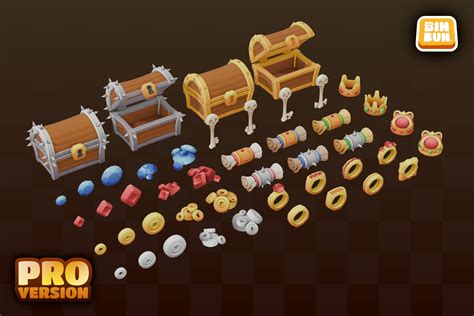 Treasure 3d Asset Pack By Binbun