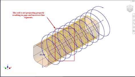 Solved Projecting Helical Curve To Surface In 3d Sketch Yields Inconsistent And Incorrect