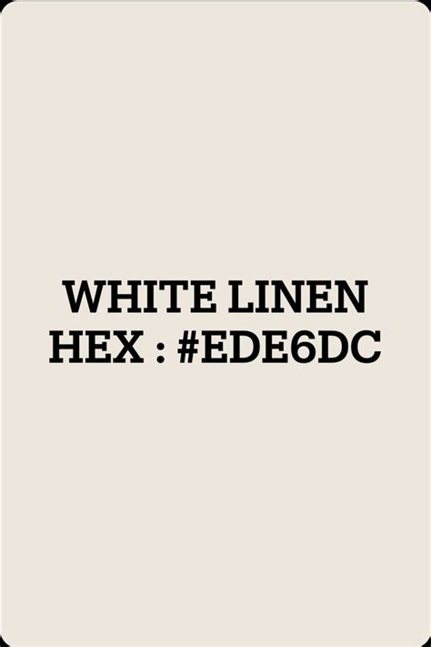 White Linen Color