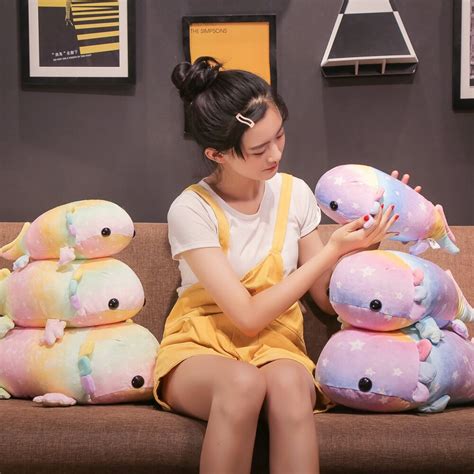 Kawaii Axolotl Plush My Heart Teddy