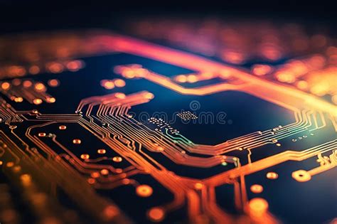 Abstract Data Technology Background With A Network Grid And Particles