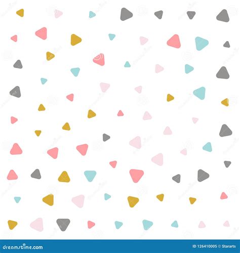 Colorful Pastel Triangle Pattern Design Stock Vector Illustration Of