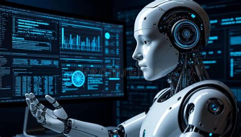 Robots That Replace Human Labor Stock Illustration Illustration Of