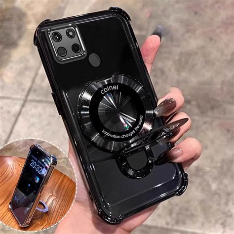 Case For Realme C12 C25 C25s Narzo 30a New Bracket Magnifying Glass