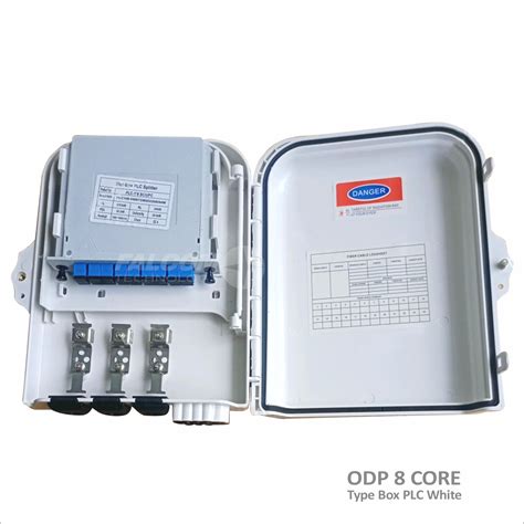 Odp 8 Core Type Box Plc Putih Falcom Technology