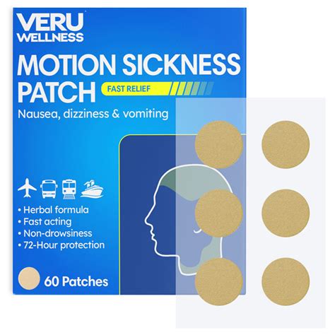 Motion Sickness Patches By Veru Wellness