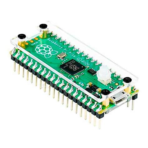 Onpadru Прозрачный акриловый корпус для Raspberry Pi Pico с кнопкой