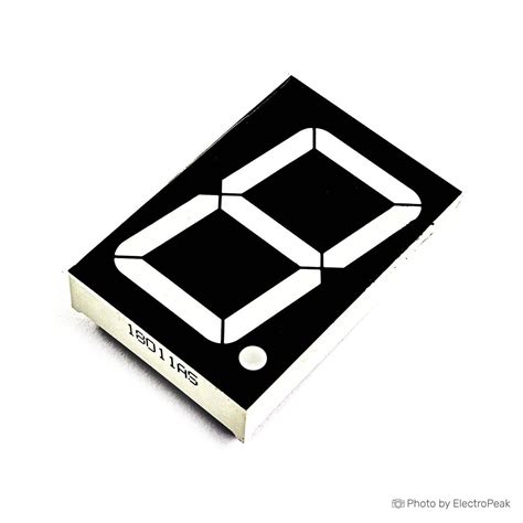 056 Inch Red 1 Digit 7 Segment Common Cathode Led Display Ktechnics Systems