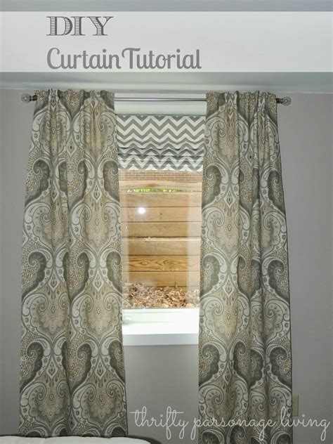Thrifty Parsonage Living HOW TO MAKE LINED CURTAINS DIY