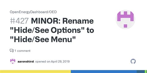 minor rename hide see options to hide see menu · issue 427