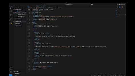 Motivation Quotes Using Htmlcssjavascript Youtube