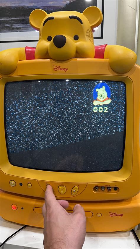 Disney Winnie The Pooh Tv Crt 13 And Dvd Player Yellow Combo Set Etsy