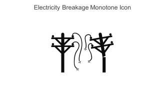 Electricity Breakage Monotone Icon In Powerpoint Pptx Png And Editable Eps Format PPT Template