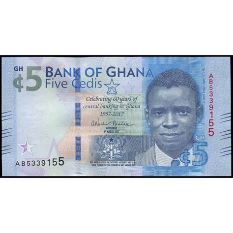 Ghana P43 5 Cedis Numisnova