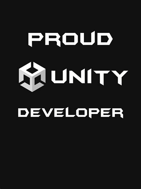 Proud Unity Developer Unity Game Developer T Shirt For Sale By