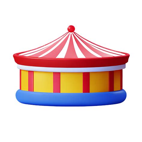 Circus 3d Rendering Icon Illustration 28857131 Png