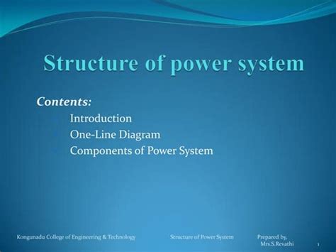 Electric Power System Ppt