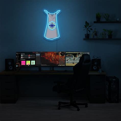 Old School Runescape Quest Skillcape Led Neon Sign Customscapeart