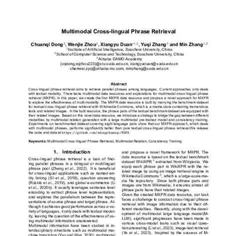 Multimodal Cross Lingual Phrase Retrieval Acl Anthology