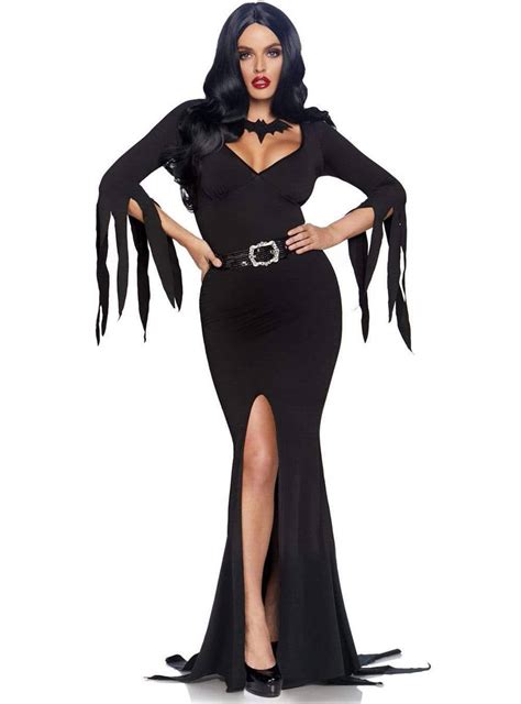 Immortal Mistress Elvira Costume Womens Halloween Costume Dress