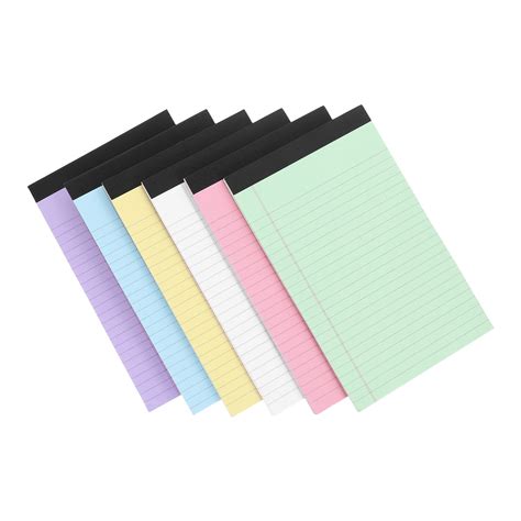 Frcolor 6pcs Small Notepads A5 Lined Memo Pads Refills Mini Pocket Tear