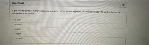solved help pleasequestion 8a gas cylinder contains