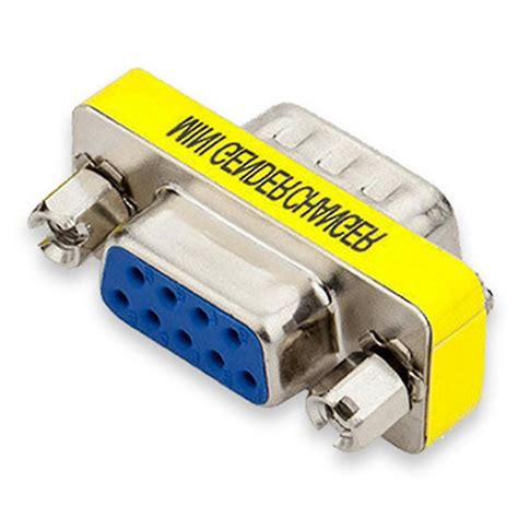 4x Db9 Computer Video Adapter Db9 Male To Female Serial Port To Hole 9 Pin Vga Female Cable