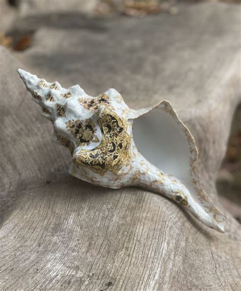 Decoupage Shell Art For House Warming Ts