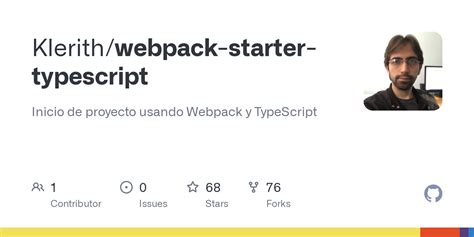 github klerith webpack starter typescript inicio de proyecto usando