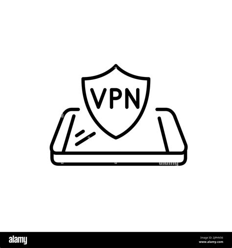 Vpn Protected Secure Connection For Smartphone Pixel Perfect Editable Stroke Line Art Icon