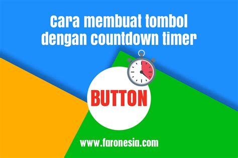 cara membuat tombol dengan countdown timer faronesia