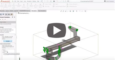use the find unconstrained body option to troubleshoot simulations