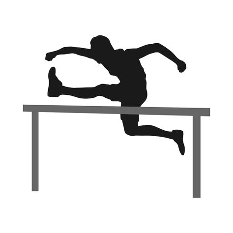 Premium Vector Obstacle Course Running Sport Icon Vector Illustration Design