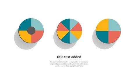 Three Circles With Different Colors And Shapes On Them PowerPoint