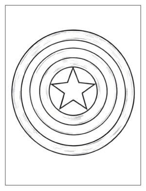 15 Free Captain America Shield Coloring Pages Pdf Printables Freentable
