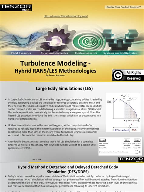 turbulence modeling hybrid methods pdf computational fluid