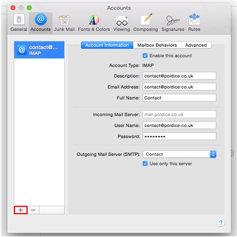 Mac Mail Adding An Email Account Email Cloudabove