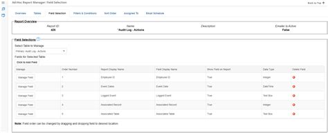 3 Field Selection Ad Hoc Report Wizard