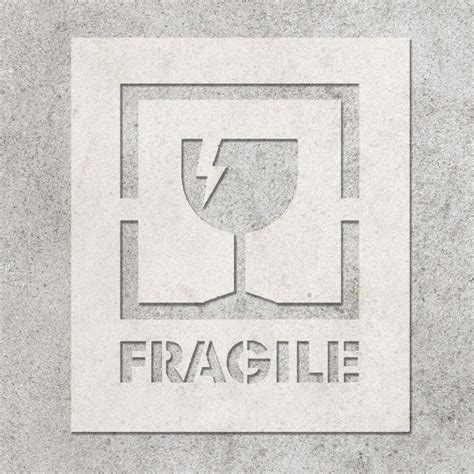 Fragile Stencil For Furniture Wine Crates Boxes Upcycle Etsy