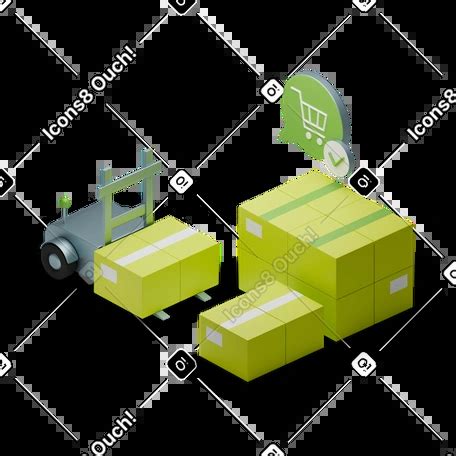 3D Automated Loading And Unloading System PNG SVG