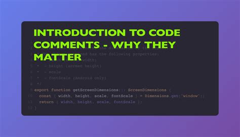 Best Practices For Writing Meaningful Code Comments