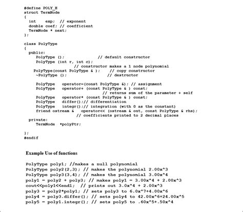 For C The Task Is To Write The Implementation For A Chegg