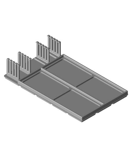gridfinity 3x5 arduino wk stn top tray no wire rack pt 2 v2 stl 3d