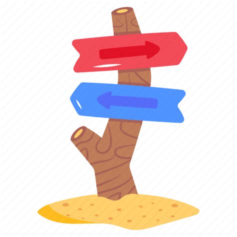 Guidepost Signpost Direction Post Direction Arrows Finger Post Icon