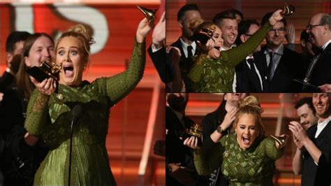 No Adele Didnt Break Her Grammy To Share It With Beyonce