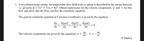 solved a two dimensional steady incompressible flow field
