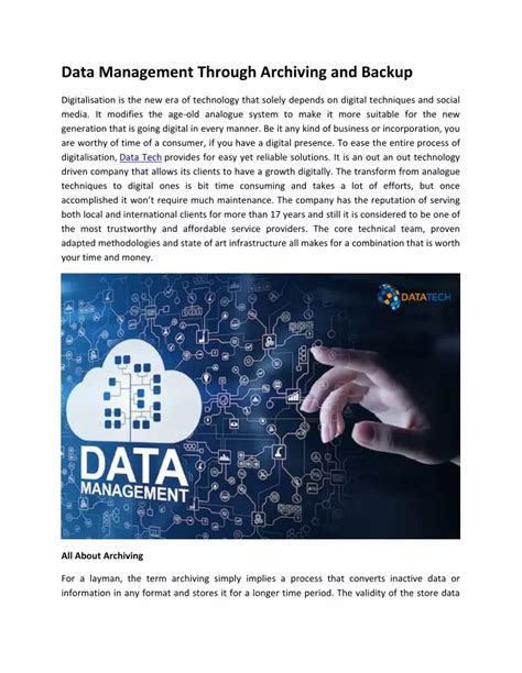 ppt data management through archiving and backup powerpoint presentation id 11657729